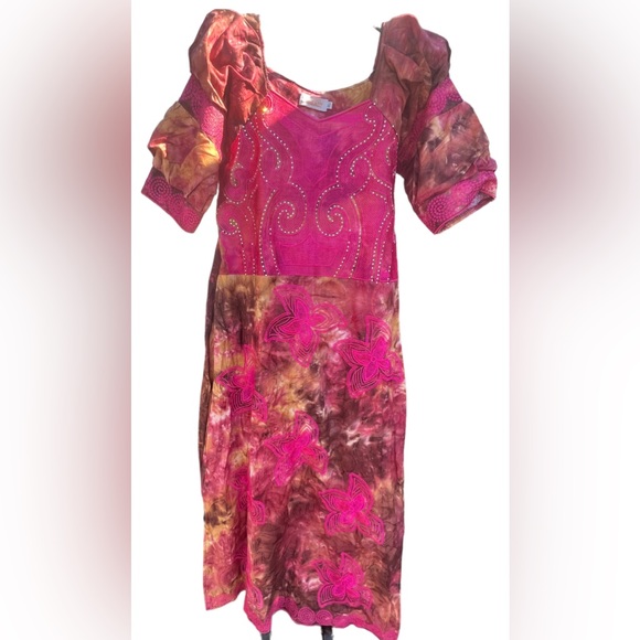 Cice Core | Dresses | Cice Core Gorgeous Maxi 34 Puff Ruched Sleeve ...